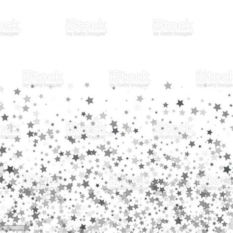 흰색 바탕에 실버 무작위로 떨어지는의 추상 패턴 별 배너 인사말 카드 크리스마스와 새 해 카드 초대장 엽서에 대 한 패턴을 반짝 종이 포장 벡터 가능성에 대한 스톡 벡터