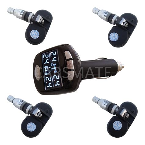 Universal Car TPMS Tire Pressure Monitor System With External Sensors Car Tire Temperature