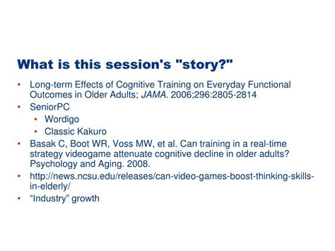Ppt Computer Based Cognitive Exercising And Gaming Examples