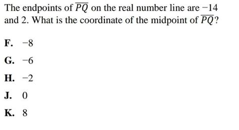 Solved The Endpoints Of PQ On The Real Number Line Are Chegg