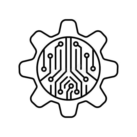 Mechatronics Line Icon Stock Vector Illustration Of Control 350597824