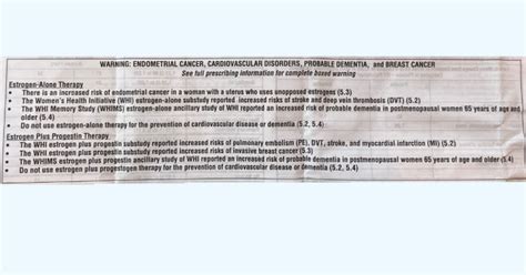 Fda Announces Removal Of Black Box Warning From Menopausal Hormone