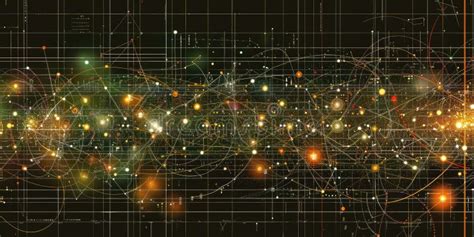 Detailed Visualization Of Neural Network Connections Glowing Synapses And Neurons Abstract