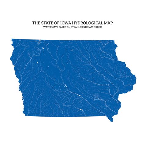 Iowa Rivers And Lakes Map Us River Maps