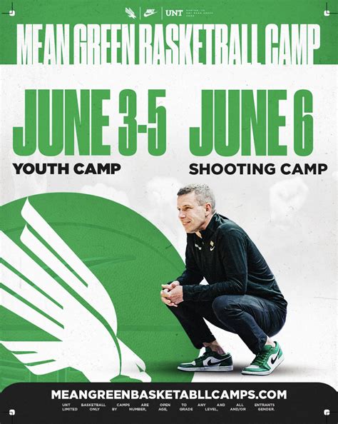 Mean Green Mens Basketball Camps Denton Texas