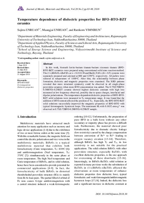 Pdf Dielectric Properties Of Pztpcn Ceramics Under Compressive Stress