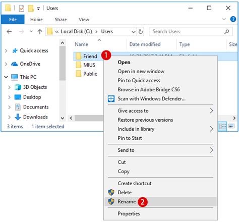 How To Change C Users Original User Name To The New User Name And User Folder Name