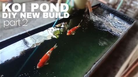HOW TO BUILD KOI POND Part 2 YouTube