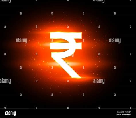 Digital Money Inr Currency Background With Light Effect Vector Stock Vector Image And Art Alamy
