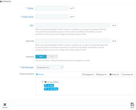 Prestashop 16x How To Addmanage Product Attributes Zemez Support