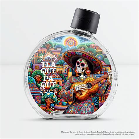 Tequila Circulo Blanco 100 Agave 375 Ml Ed Tlaquepaque Mariachi Cat
