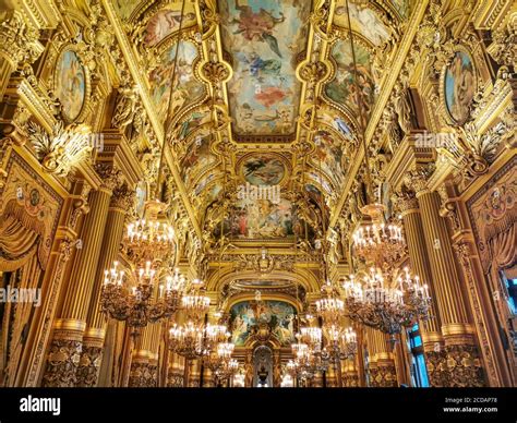 The National French Opera Garnier And Its Beautiful Architecture Stock
