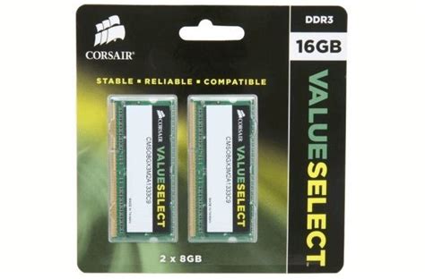 Corsair Valueselect 16gb Ddr3 Sodimm Ram Review