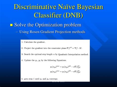 ppt improve naïve bayesian classifier by discriminative training