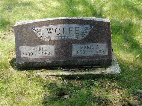 Perry Merle Wolfe 1889 1968 Mémorial Find A Grave