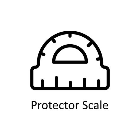 Protector Scale Vector Outline Icons Simple Stock Illustration Stock 21566155 Vector Art At