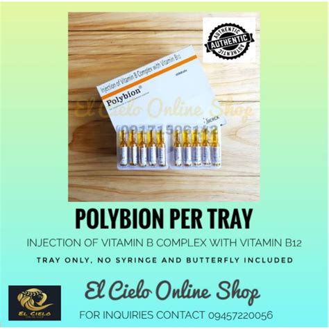 Polybion Injection Vitamin B Per Tray Lazada Ph