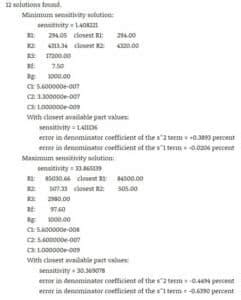 Building Optimal Sensitivity Third Order Low Pass Filters With A Single Op