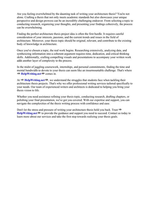 Architecture Thesis Projects Ideas By Orangeburg Calhoun Technical College Issuu