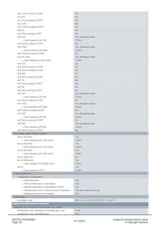 Siemens Analog Input Module Ai 8xu I Rtd Tc St 16 Bit Resolution For Industrial At Rs 51040 In