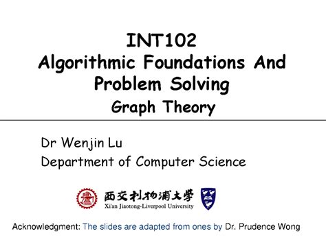 Week3 Lecture 2 Lecture Notes Int Algorithmic Foundations And