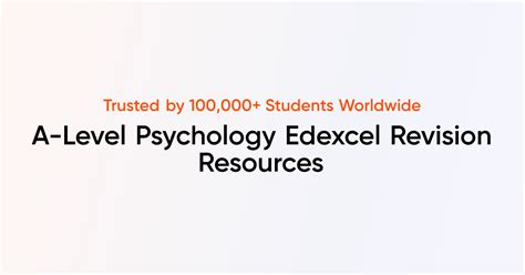 A Level Psychology Edexcel Resources Tutorchase
