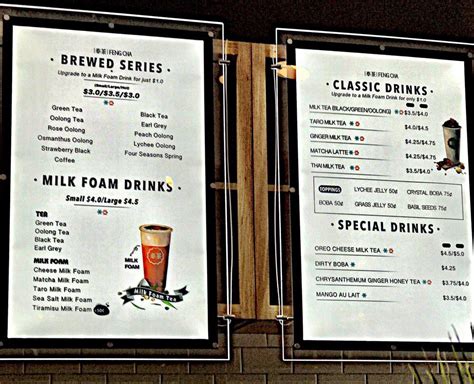 Menu At Feng Cha Desserts Austin