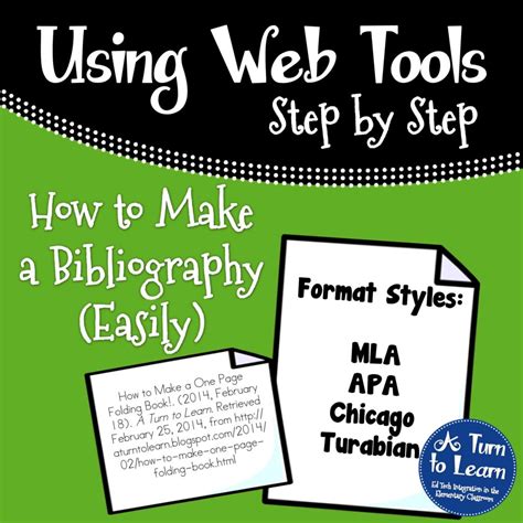 How To Make A Bibliography Easily A Turn To Learn
