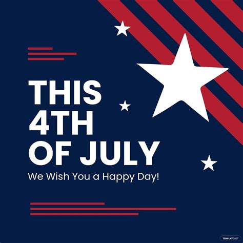 Happy 4th Of July Youtube Video Thumbnail Template Psd
