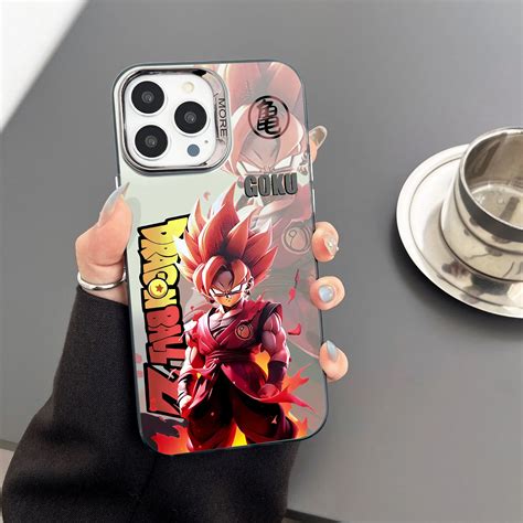 Japan Anime Vegeta Zoro Luffy Goku Uzumaki Electroplated Hard Case For
