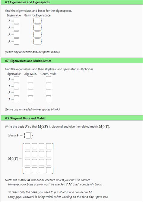 Solved Week 12 Eigenvalues Eigenvectors And Diagonalization
