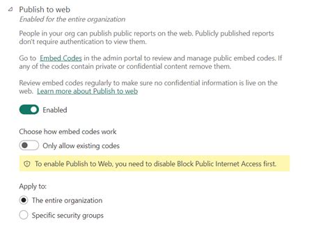 Power Bi Publish To Web Error Microsoft Fabric Community