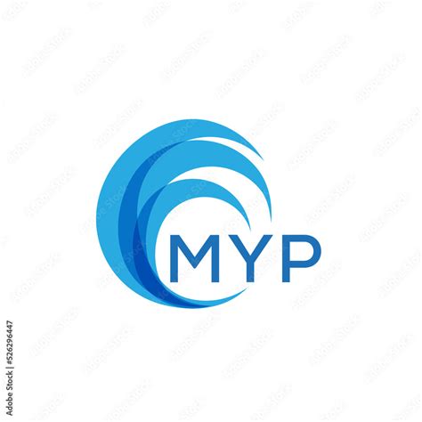 Myp Letter Logo Myp Blue Image On White Background Myp Monogram Logo