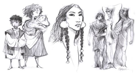 Prince Of Egypt Concept Art Drawings Jenice Lanese