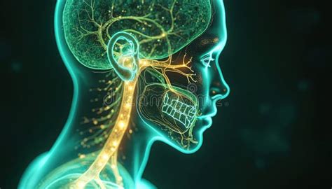 Artistic Medical Illustration Of Human Body Lymphatic System Organs