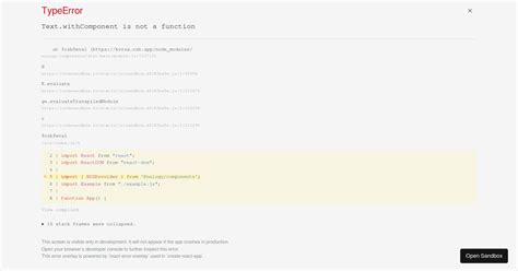 NDS Alert Example Codesandbox