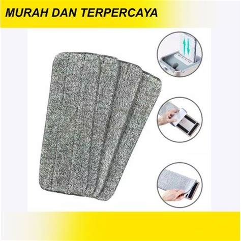 Jual Refil Kain Pel Flat Mop Pel Tarik Praktis Ultra Mop Hand Free