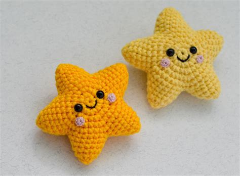 Crochet Star Pattern No Sew Amigurumi Pdf Etsy