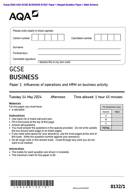 2023 aqa gcse spanish 8698 lh paper 1 listening higher tier question paper and mark scheme merged