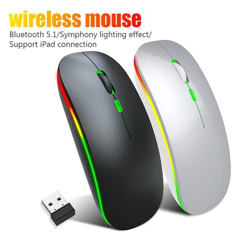 Office Wirelesss Mouse Rechargeable Usb Bluetooth Computer Mouse Ergonomic Silent Macbook Gaming