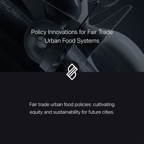 Policy Innovations For Fair Trade Urban Food Systems → Scenario