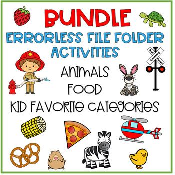 Errorless Matching File Folder Activities Bundle By Core Connect AAC