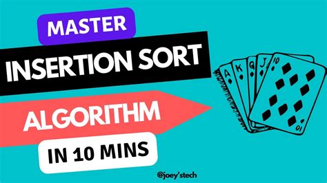 Insertion Sort Algorithm In 10 Mins Data Structures And Algorithms