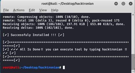 Hacktronian All In One Hacking Tool For Linux And Android Geeksforgeeks