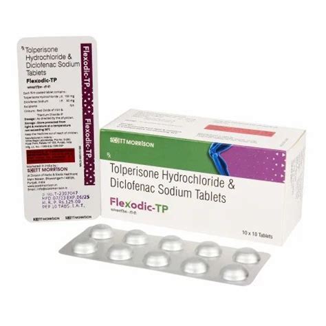 Tolperisone Hydrochloride Diclofenac Sodium Tablets At ₹ 125 Stripe Tolperisone Hcl Tablet In