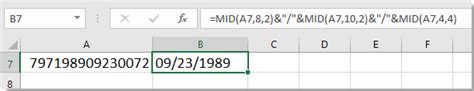 How To Get Date Of Birth From Id Number In Excel