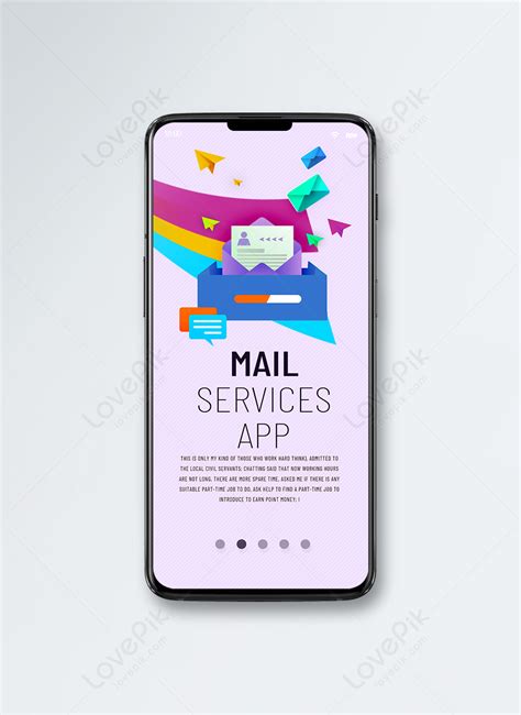 현대 이메일 마케팅 휴대 전화 페이지 Ui 디자인 이미지 사진 465444043 무료 다운로드