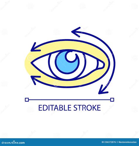 Massage Directions For Eye Rgb Color Icon Stock Vector Illustration Of Doctor Color 236372876