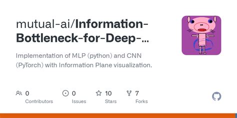 github mutual ai information bottleneck for deep learning implementation of mlp python and