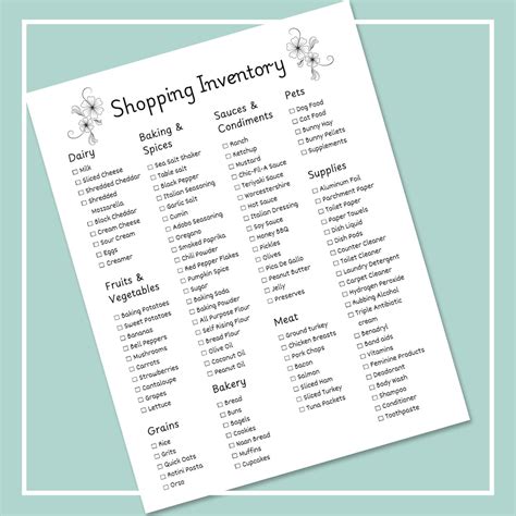 Grocery Pantry Inventory Meal Planning Canva Template Etsy